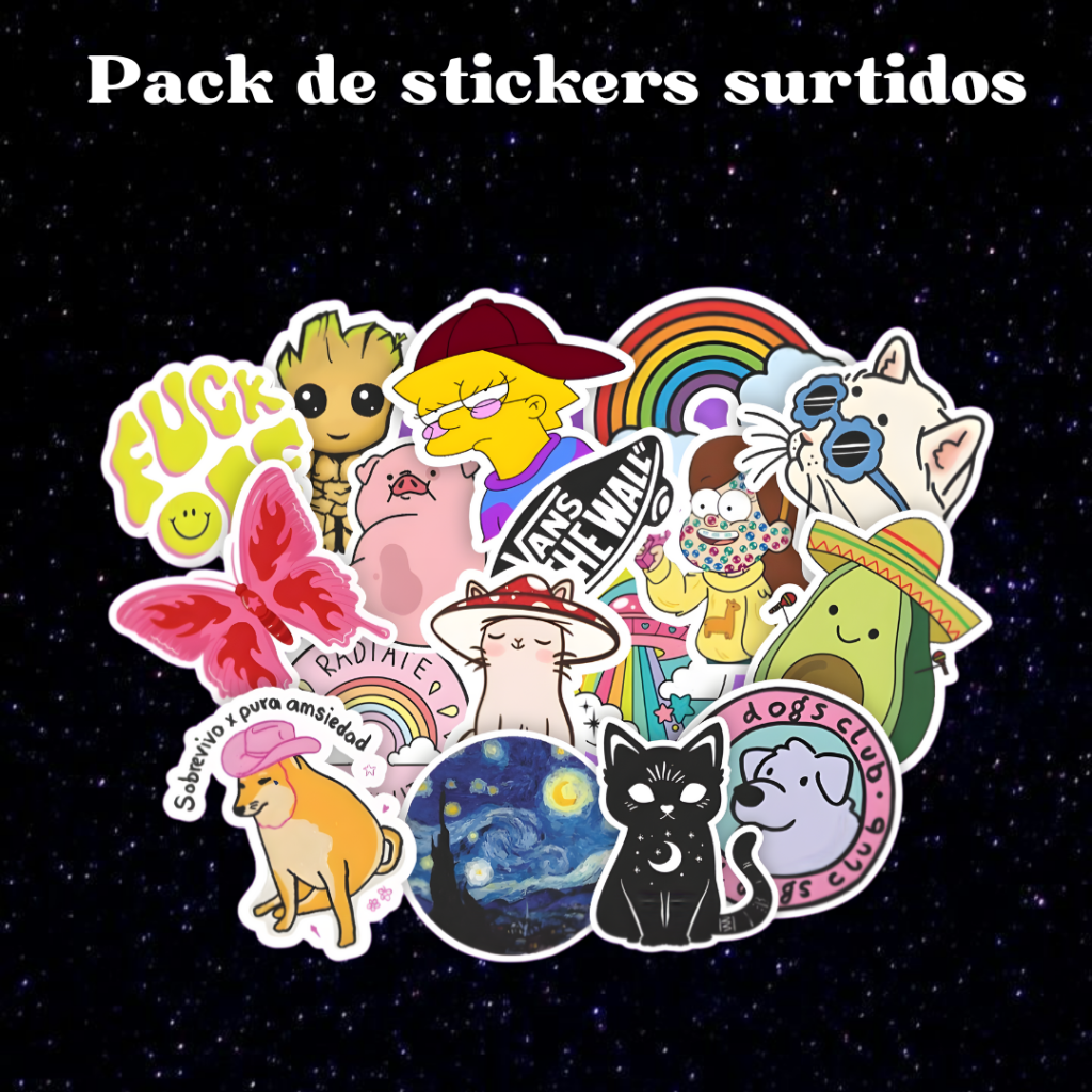Surtido de 50 stickers – Surtido – Mundo Calcos